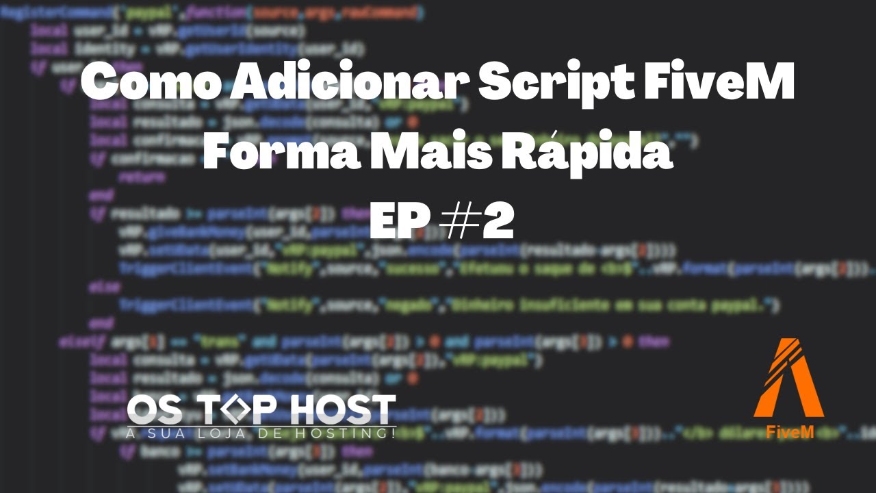 [FiveM] Como Adicionar Script Base de 2023 #2 - Os Top Host - YouTube