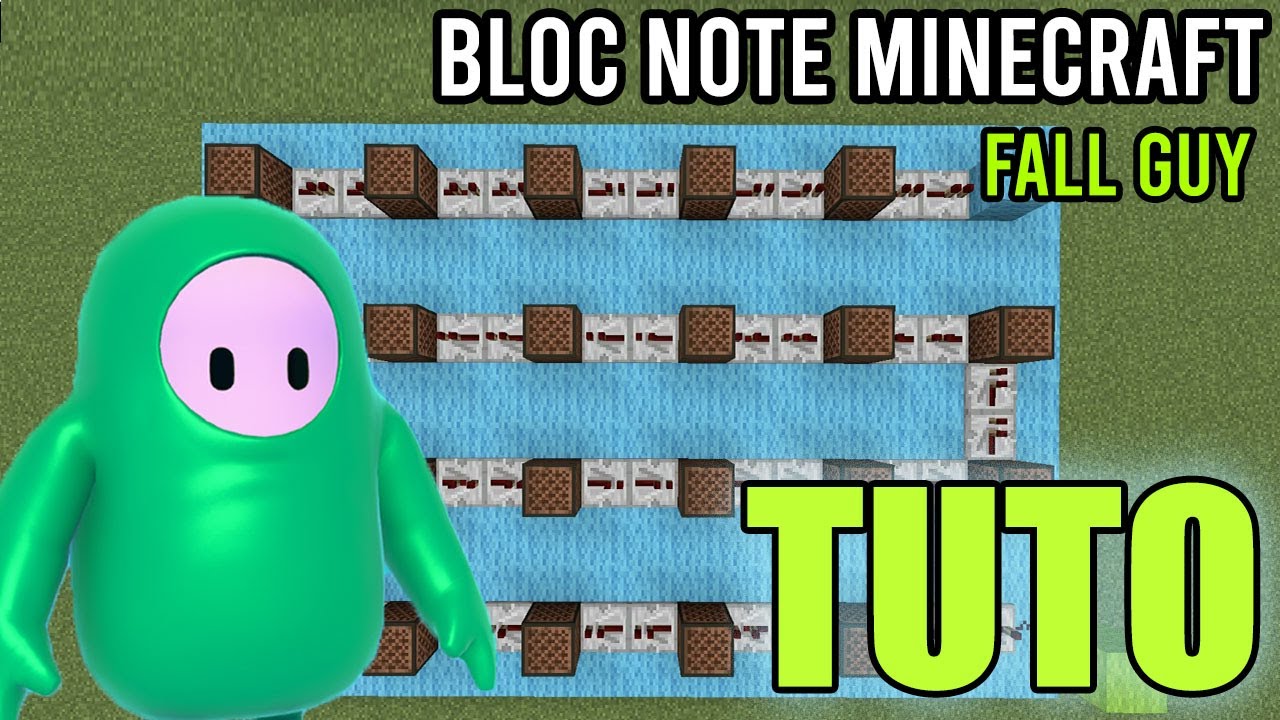 Fall Guys: Survive the fall - Bloc note, Minecraft - YouTube