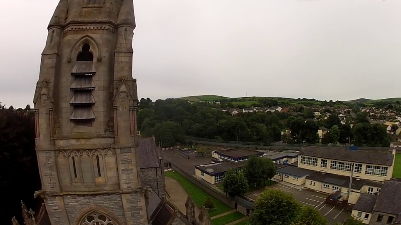 GOPR0395 Peregrine Falcon on Strabane Chapel Spire - YouTube