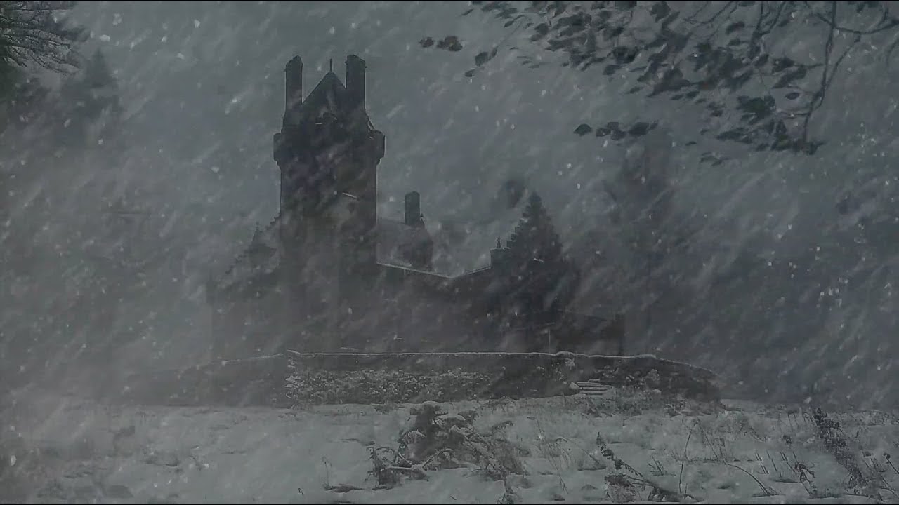 Blizzard in a Mountain House | Howling Winds & Whirling Snow | Powerful ...