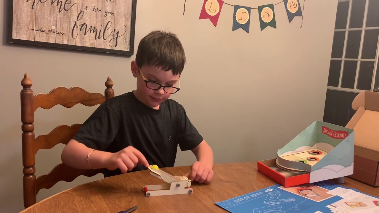 I got another Tinker Crate from KiwiCo - May 2020 - Arcade Catapult ...
