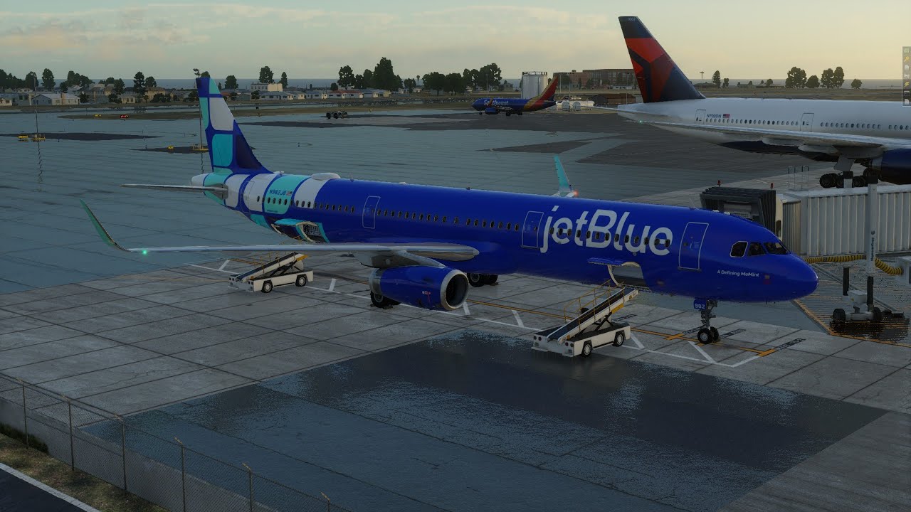 JBU A321 Sunset Landing & Circle | TNCM | Xplane-12 - YouTube