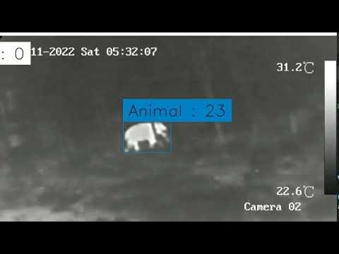 thermal Camera based Elephant intrusion detection - YouTube