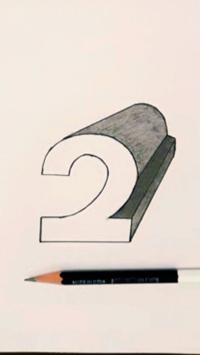 "Quick & Easy To Draw Numbers In 3D"! #shortsbeta - YouTube