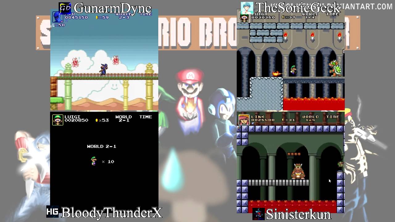 Super Mario Crossover: SMB1 Map - CGGP 2 Bonus Game - YouTube