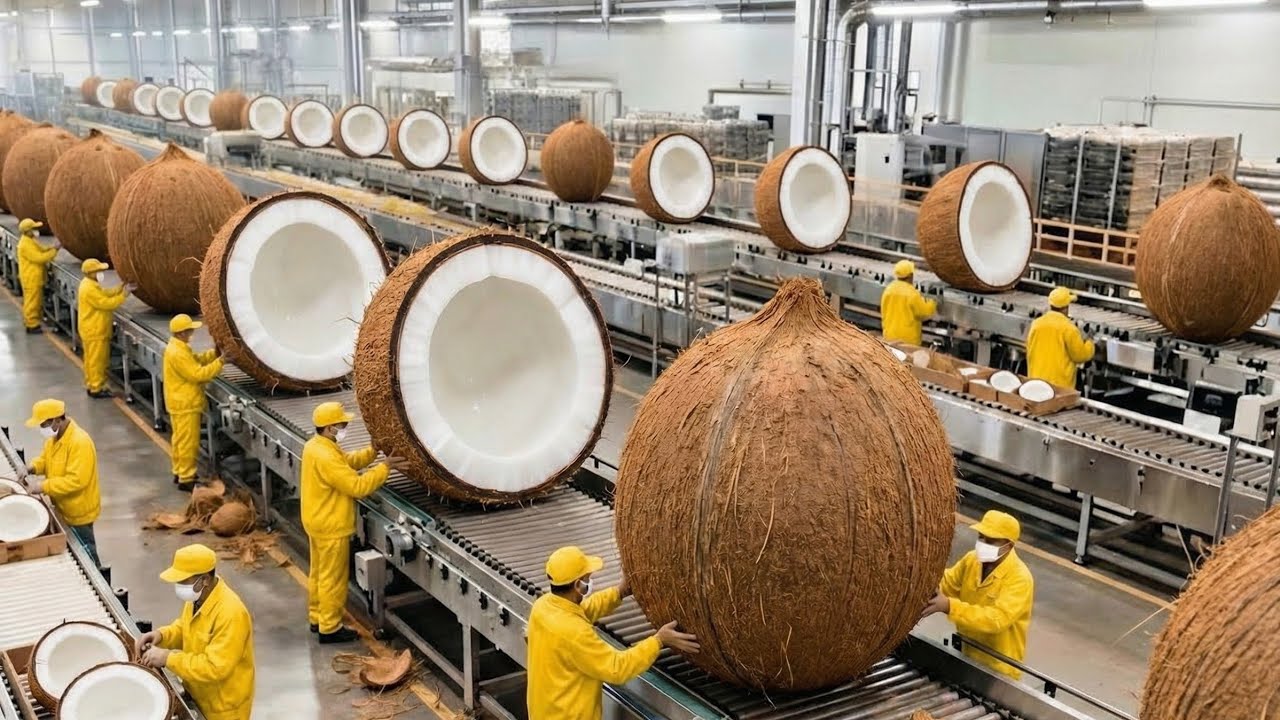 Inside a High-Tech Coconut Stem Factory — This Process Will Surprise ...