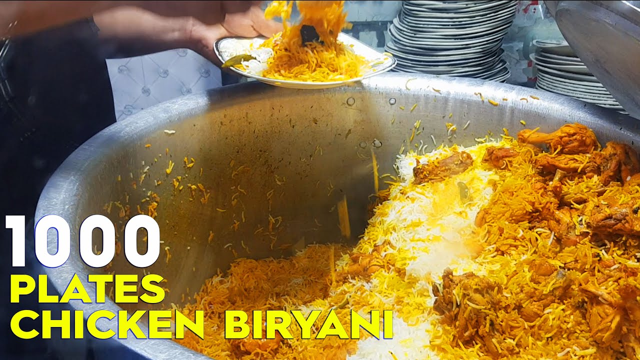 1000 Plates Of Biryani Selling Daily | Ghazi Biryani Center | Chicken ...