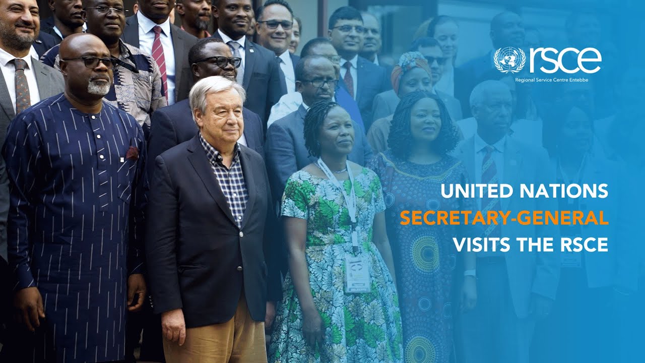 United Nations Secretary-General visits the UN Entebbe Campus - YouTube