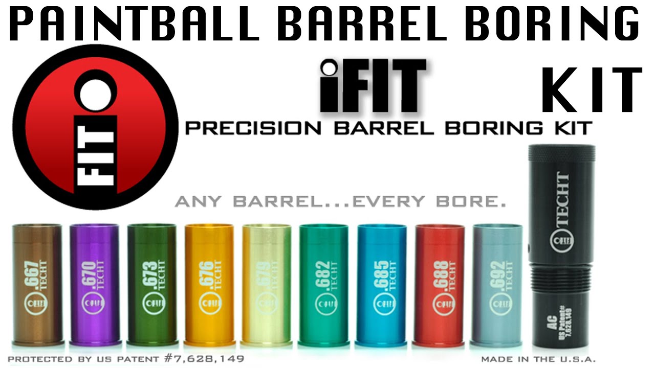 TECHT iFit Barrel Boring Kit Comparison Video- Bored vs. Unbored Barrel ...
