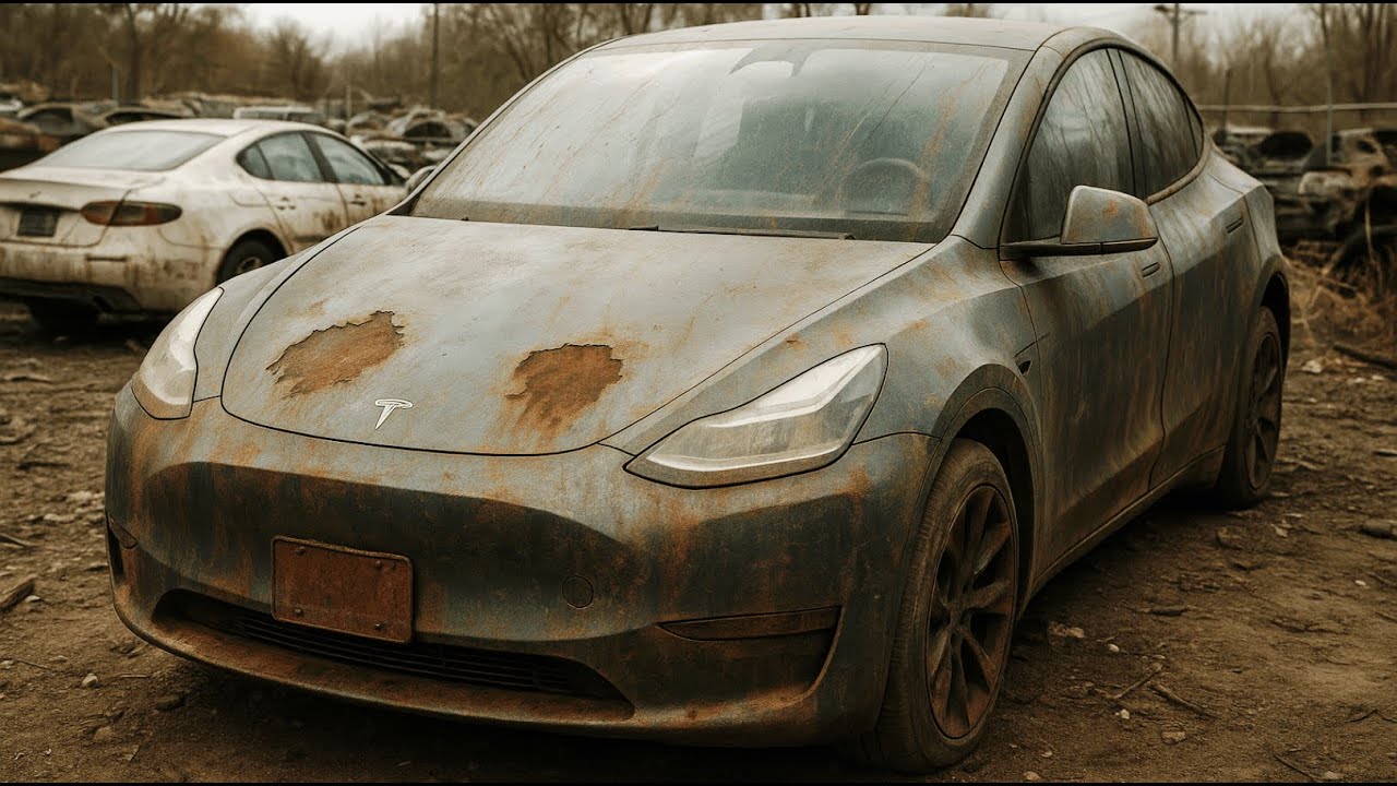 Rebuilding a Wrecked Tesla Model Y — Full Exterior, Interior & EV ...
