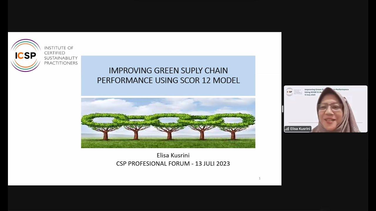 ICSP Webinar_Improving Green Supply Chain Performance Using SCOR 12 ...