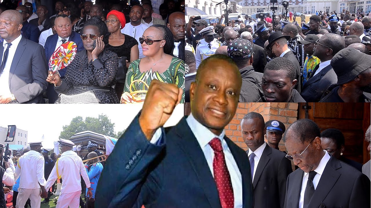 LES OBSEQUES DE CHERUBIN OKENDE:LES LARMES DE MOISE KATUMBI ET JAYNET ...