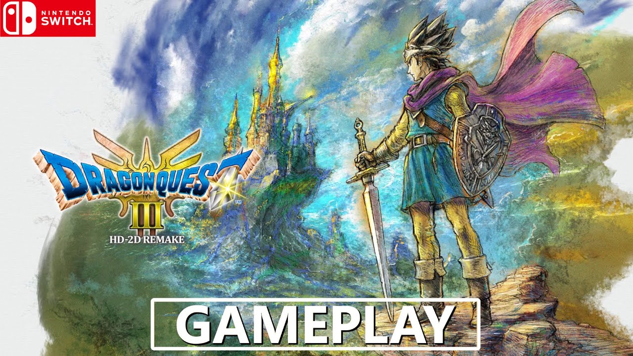Dragon Quest 3 HD-2D Remake Nintendo Switch Docked Gameplay - YouTube