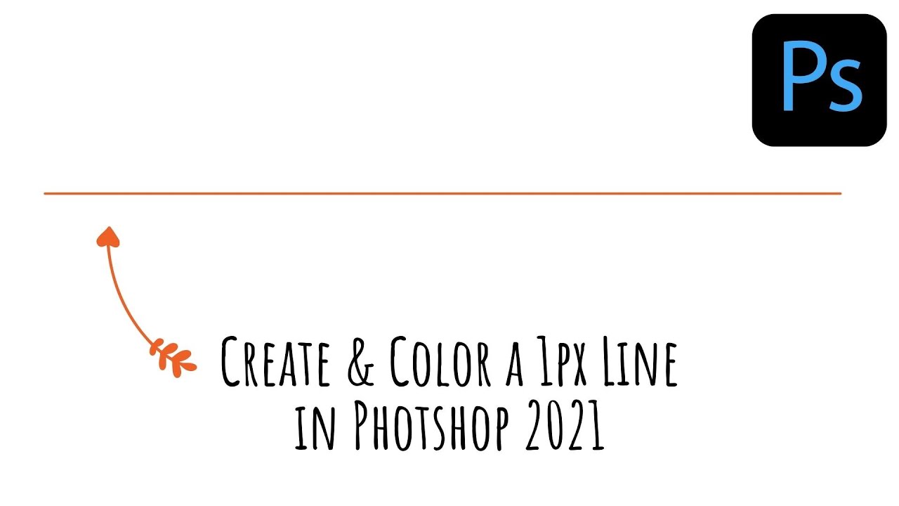 Photoshop 2021 - One pixel Line and Color a Line - YouTube