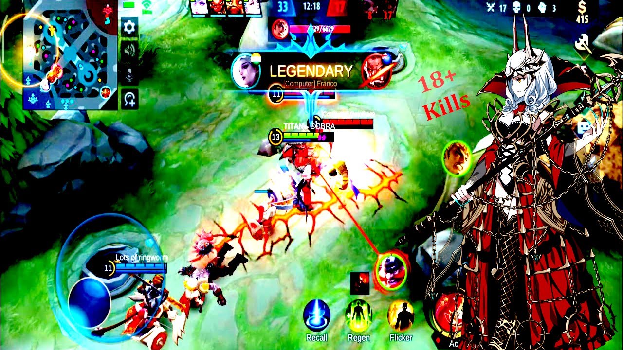 gameplay of carmilla || mlbb || moble legends gameplay - YouTube