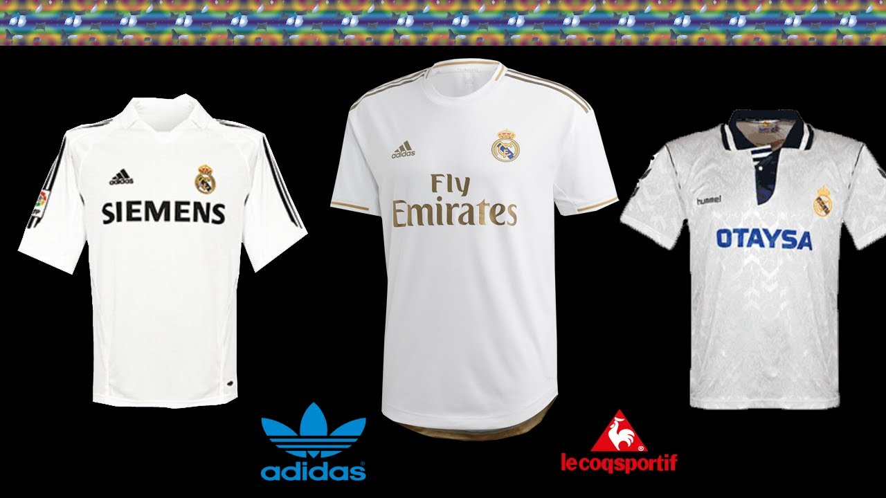 Evolution of Real Madrid Jersey 1932-2020 - YouTube