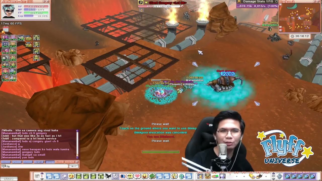 Flyff Universe - Elementor Boss Hunting! - YouTube