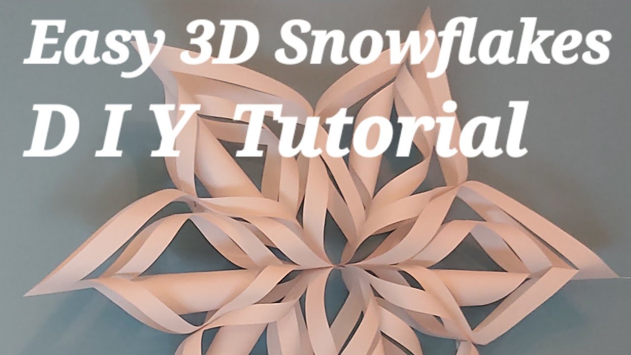 Easy 3D paper snowflakes DIY Tutorial | Salve Mujar's Channel - YouTube