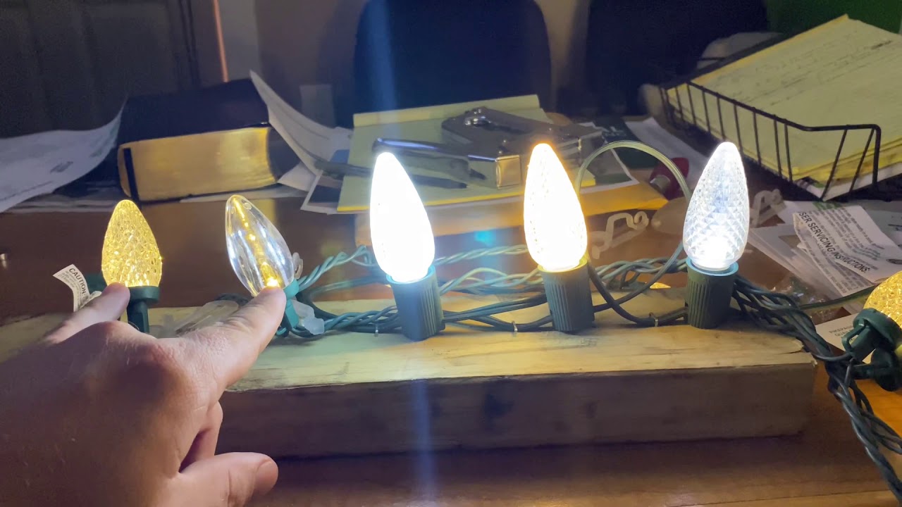 C9 Christmas Lights Quality Comparison - YouTube