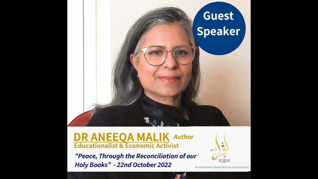 IQRA Peace Conference Pakistan - Speech of Dr. Aneeqa Malik - 22-10 ...