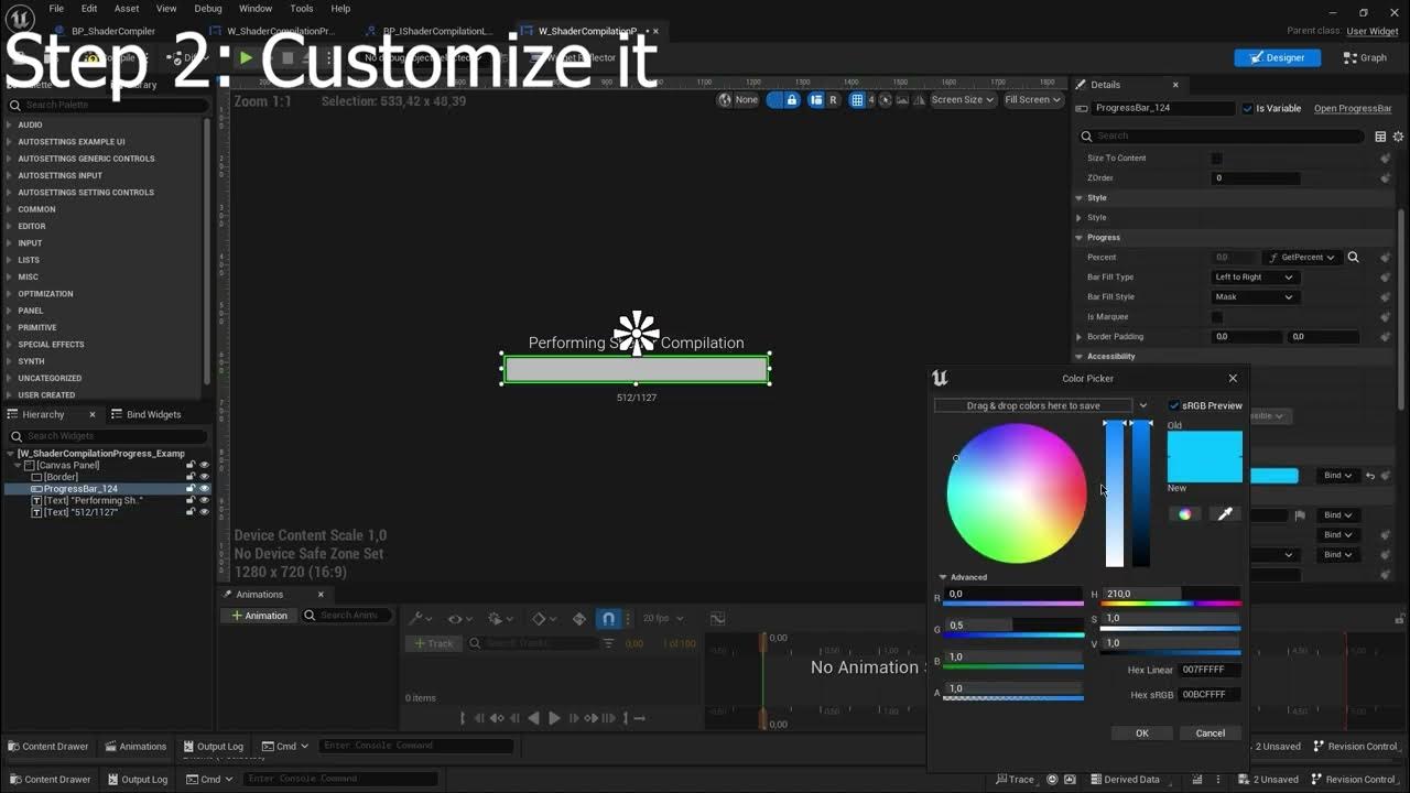 Shader Compilation Screen | Create new widget - YouTube