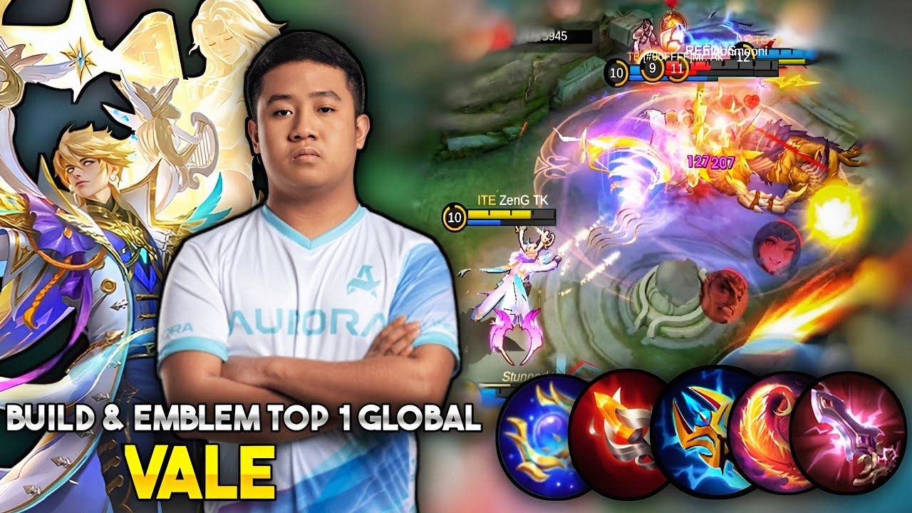 VALE BEST BUILD 2025 | TOP 1 GLOBA VALE BUILD AND EMBLEM | YUE VALE ...