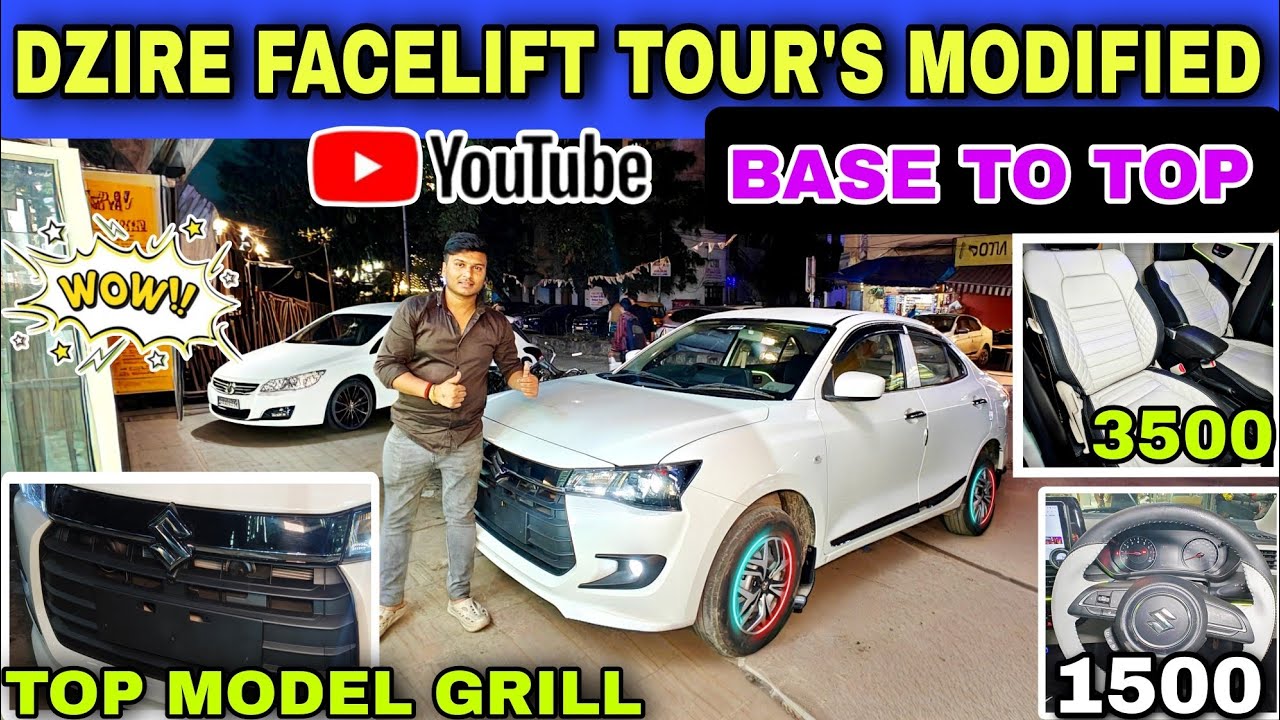 New Maruti Suzuki Dzire Facelift Tour's 2025 Genuine Modified |Price ...