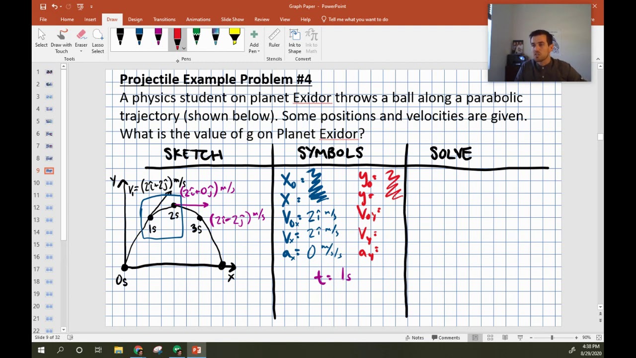 Projectile Motion Example Problem #4 - YouTube