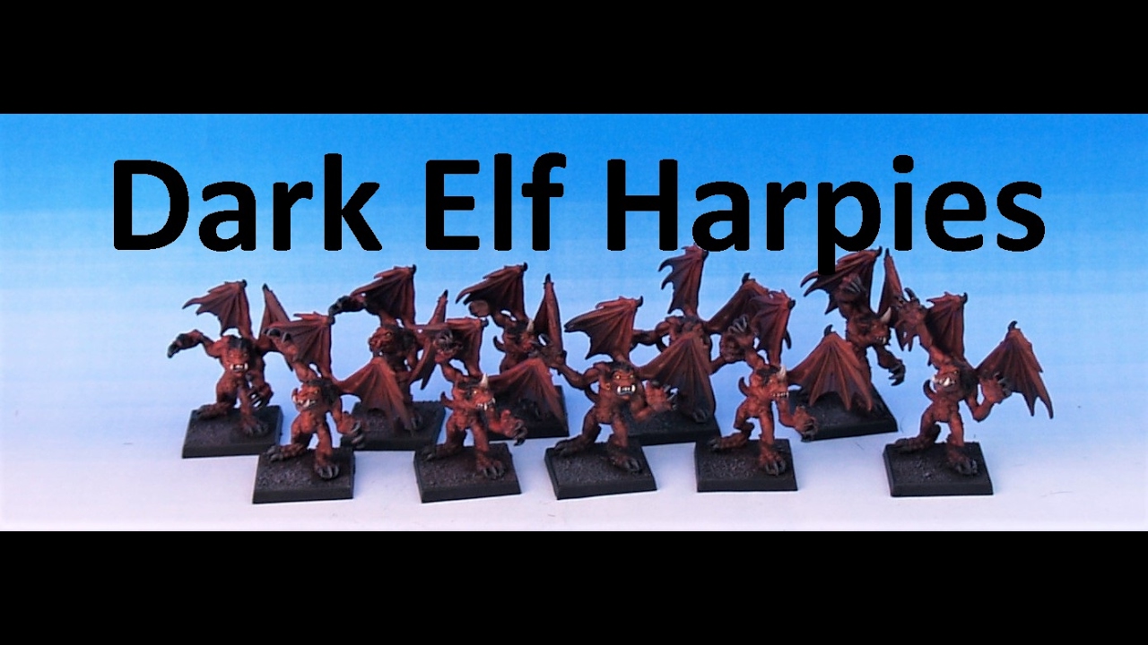 Warhammer Fantasy Dark Elf Harpies - OOP 1991 - Painted - YouTube