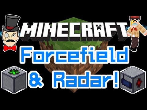 Minecraft Mods - FORCEFIELD & RADAR Mod! Plus Energy Bridge! - YouTube