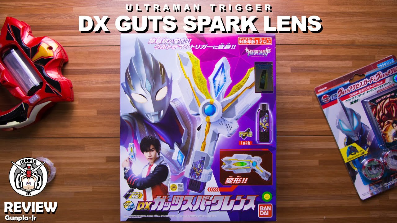 Ultraman Trigger DX GUTS Spark Lens | Unboxing and Henshin Sound - YouTube