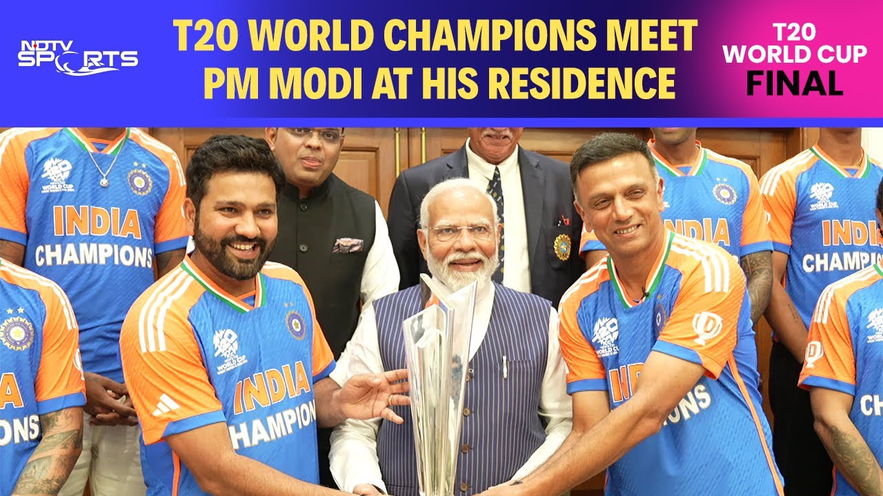 Team India Meets PM Modi | Rohit Sharma's T20 World Champions Meet PM ...
