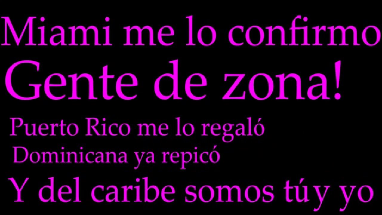 La Gozadera- Gente De Zona ft. Marc Anthony LYRICS - YouTube