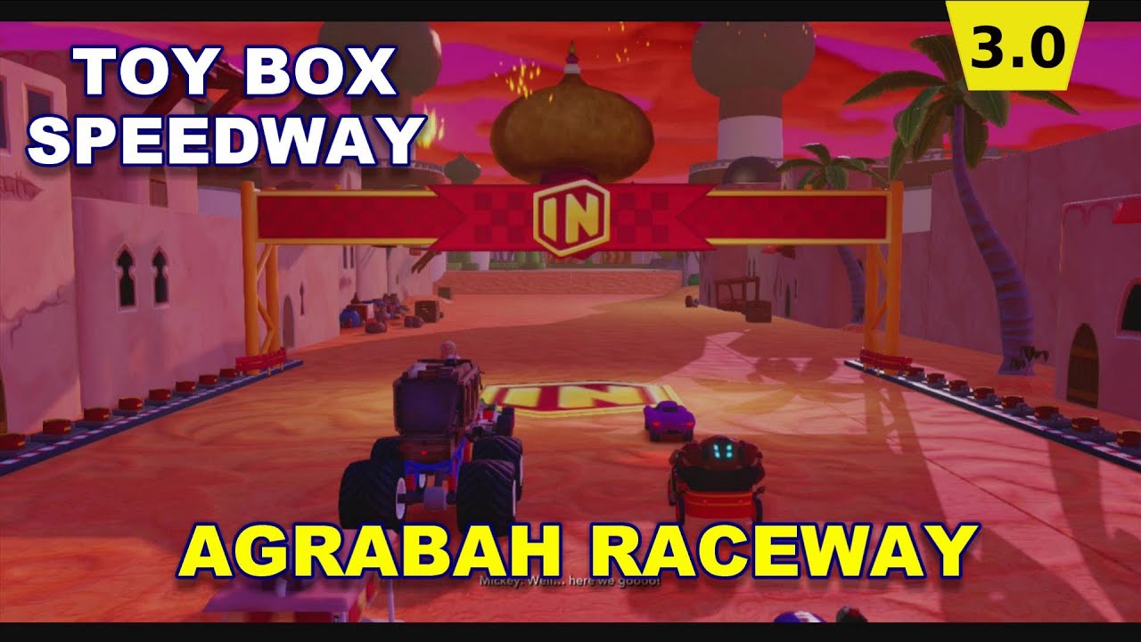 Toy Box Speedway Agrabah Raceway Gameplay Disney Infinity 3.0 - YouTube