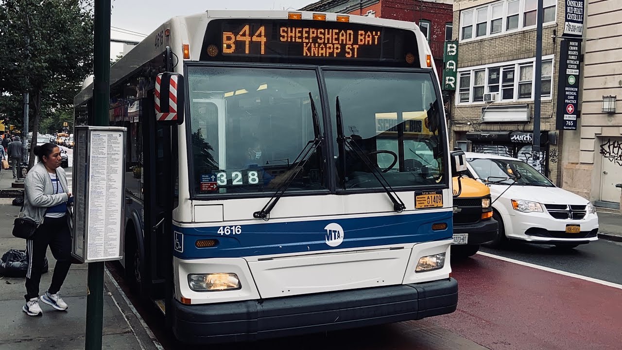 B44 Orion VII Next Gen HEV #4616 leaving St. John’s place - YouTube