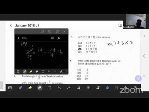 CSEC Mathematics January 2018 Paper One-LIVE - YouTube