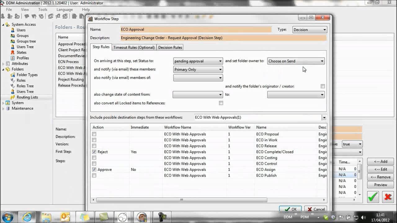 DDM PDM / PLM Workflow - Choose on Send - YouTube