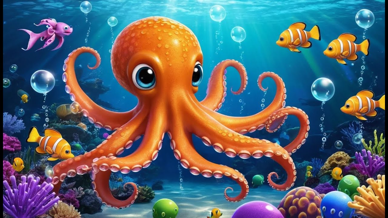 Octopus’s Bubble Disco | Fun Nursery Rhyme for Kids | Happy Rhyme Kids ...