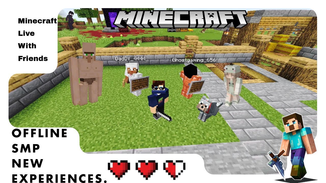 Offline SMP making FIRST BUILD... FUN + grinding..... - YouTube