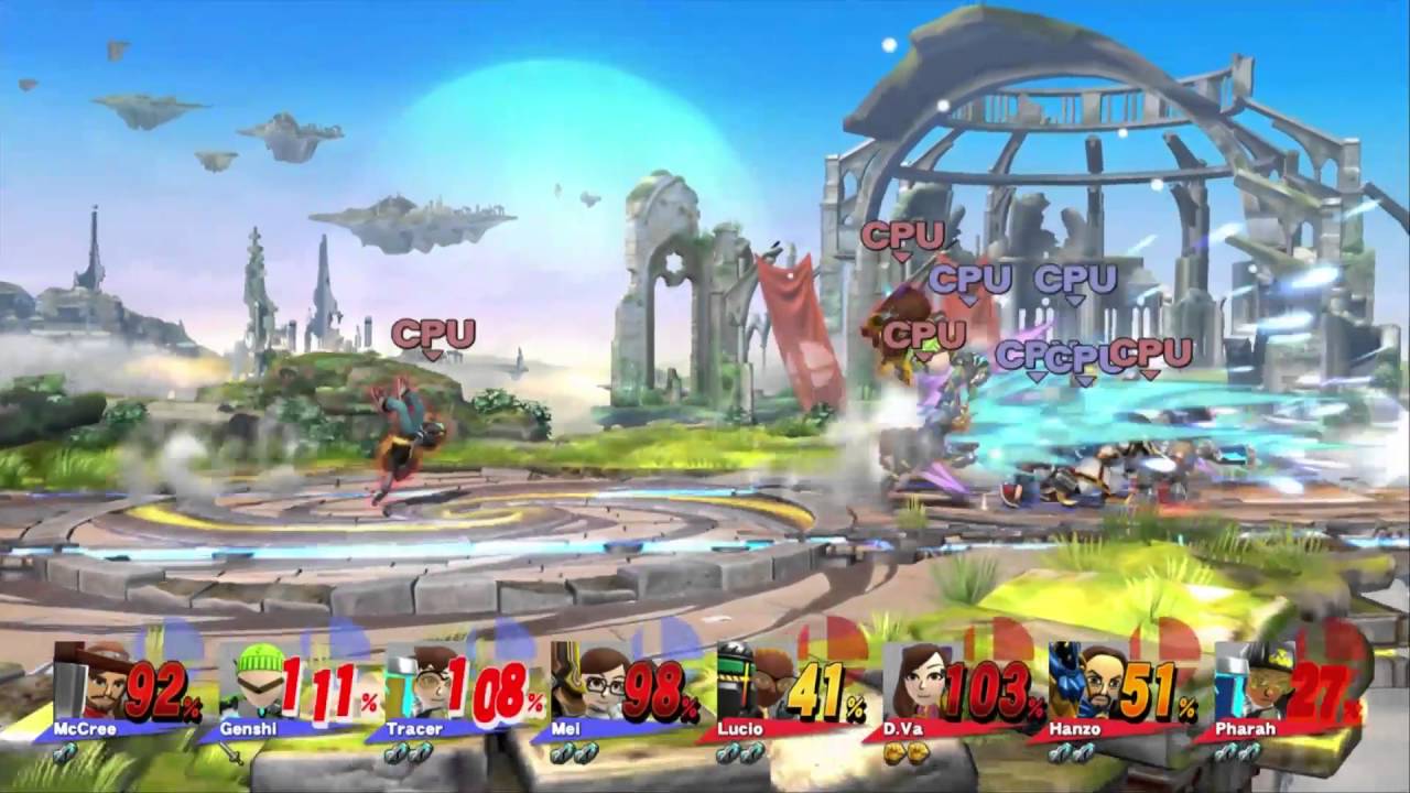 Smash Bros Mii Fighters: Overwatch - YouTube