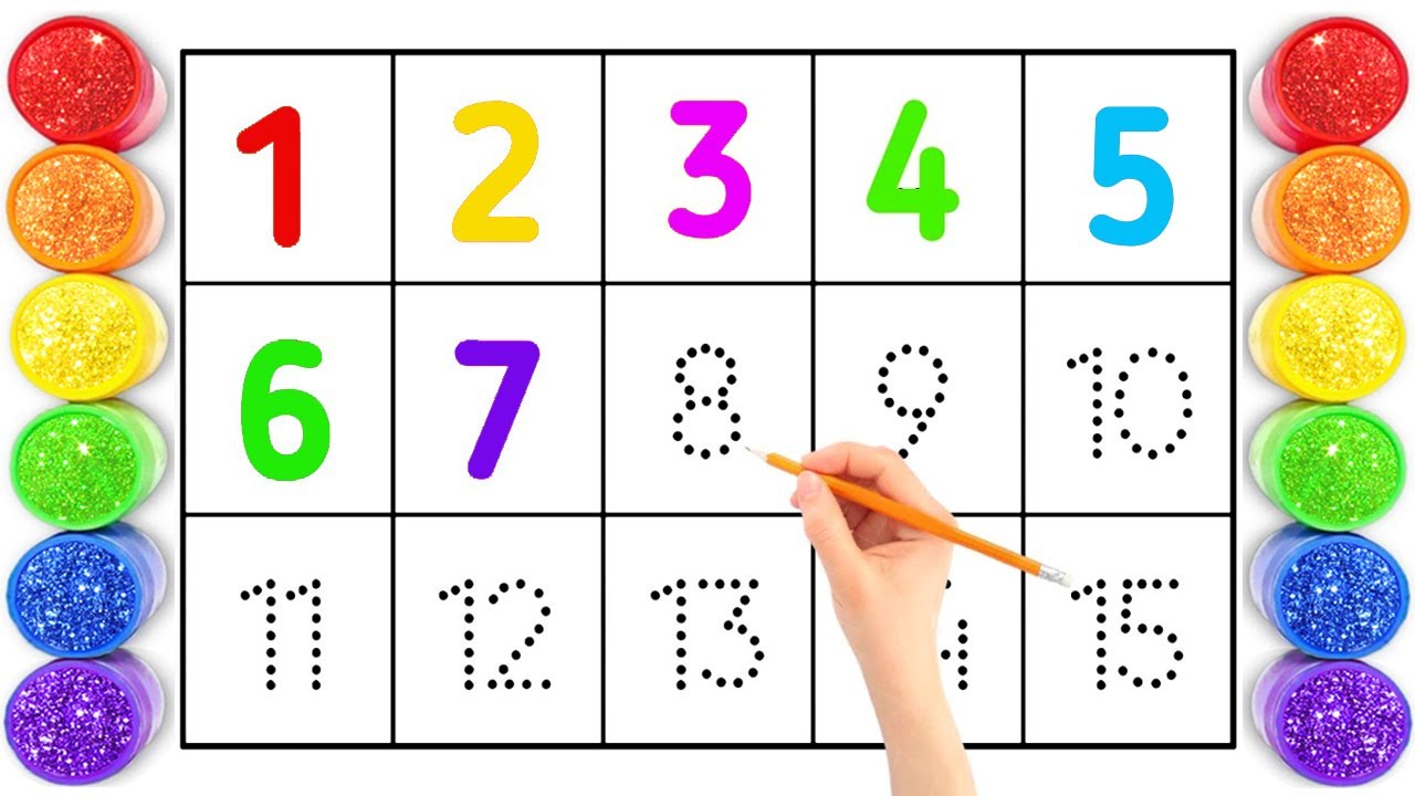 Number song, Counting 1 to 20, Kindergarten, Phonics song, Rhymes ...