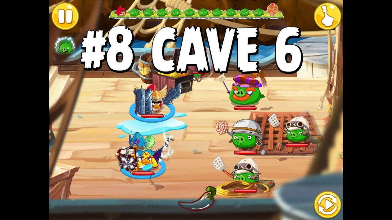 Angry Birds Epic Cave 6 Endless Winter Level 8 Walkthrough - YouTube