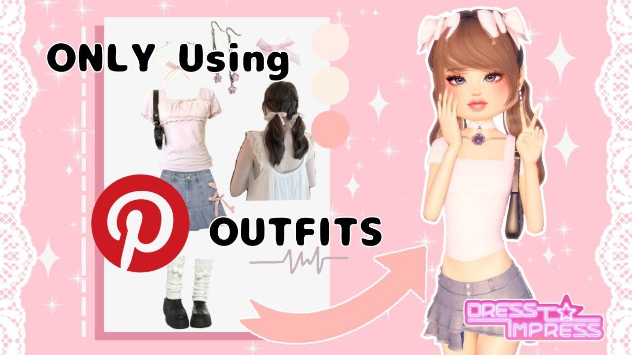 ONLY Using PINTEREST OUTFITS In Dress To Impress! - YouTube