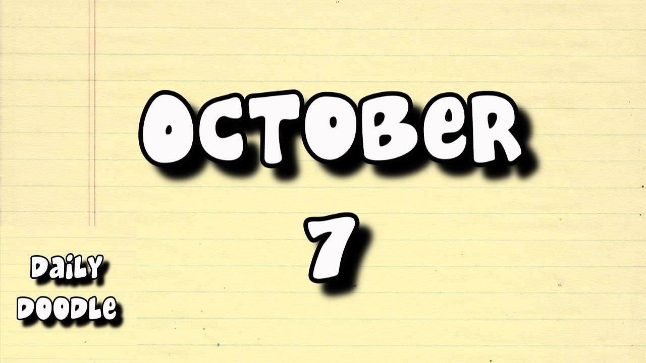 Daily Doodle - OCT 7 - YouTube