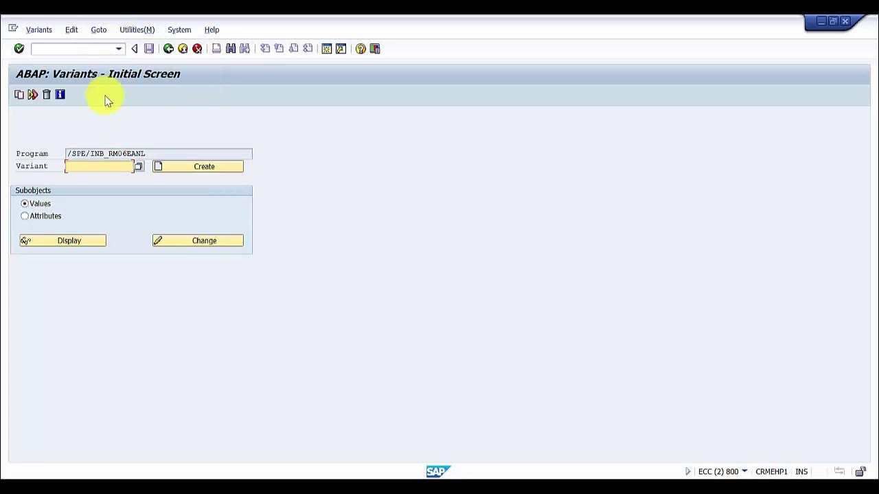 How to delete a Variant in SAP Through SA38 - YouTube