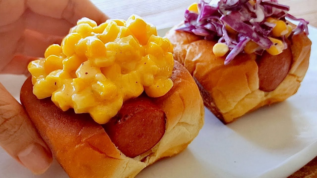 Mini Hot Dog Sliders with 3 Corn Toppings - YouTube