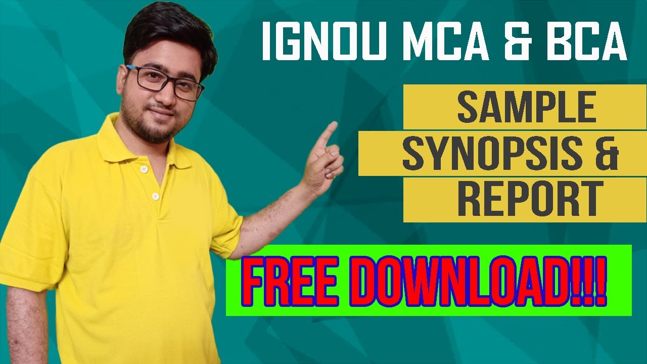 Download Sample Synopsis And Report IGNOU MCA BCA Exam Aasaan Hai YouTube Download Sample Synopsis And Report IGNOU MCA BCA Exam Aasaan Hai YouTube