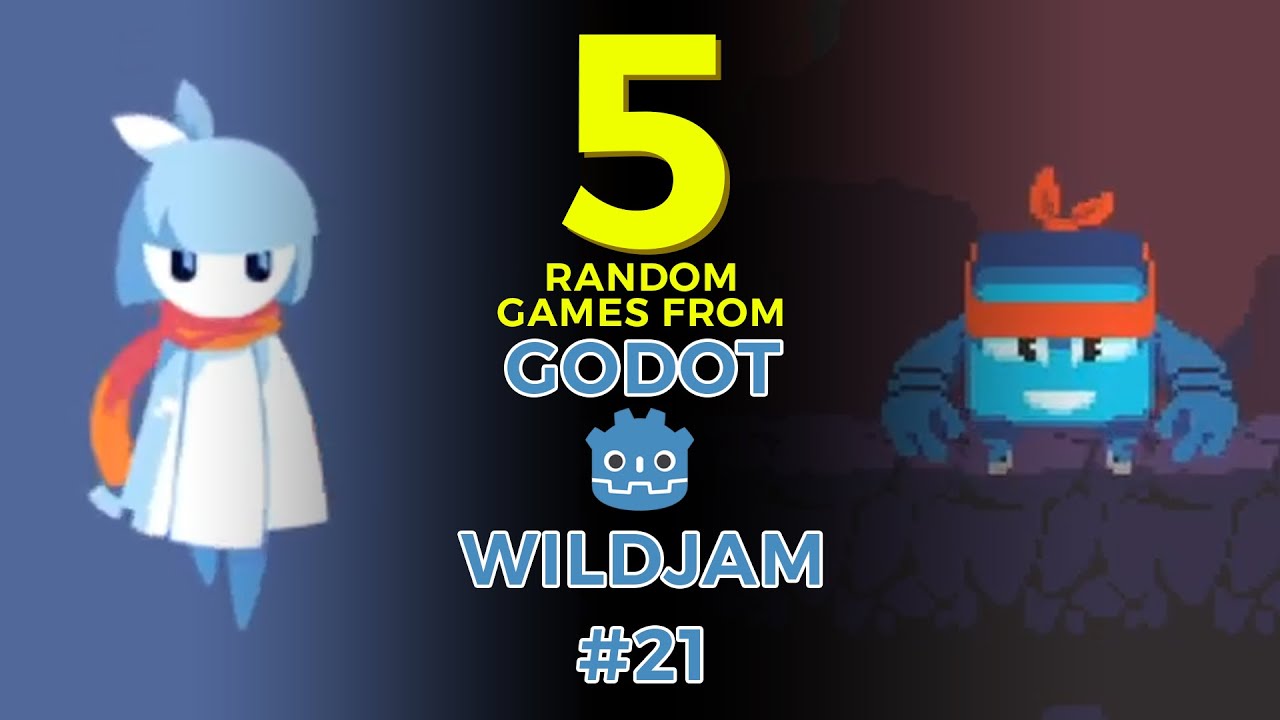 5 RANDOM GAMES [GODOT WILD JAM #21 EDITION] - YouTube