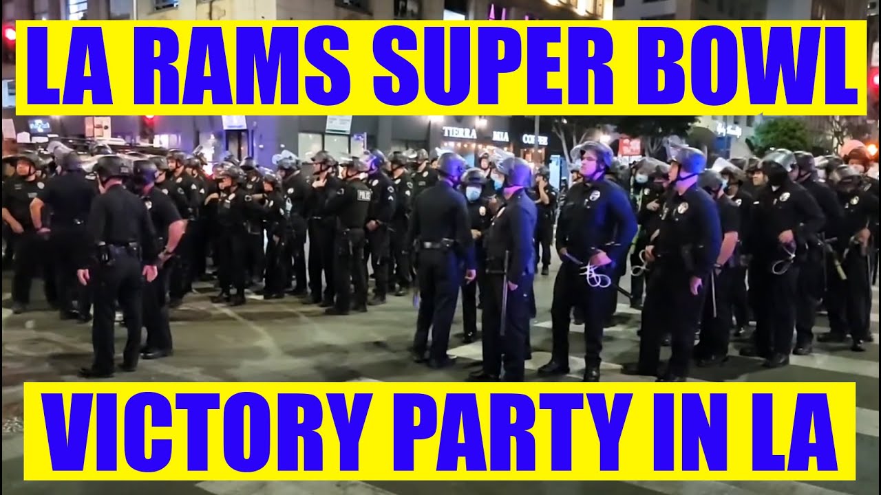 🔴LIVE - LA Rams Super Bowl Victory Party in LA w/ @SmokeNScan ...