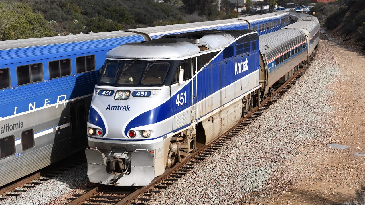 Amtrak Surfliner Single Level Trains - YouTube